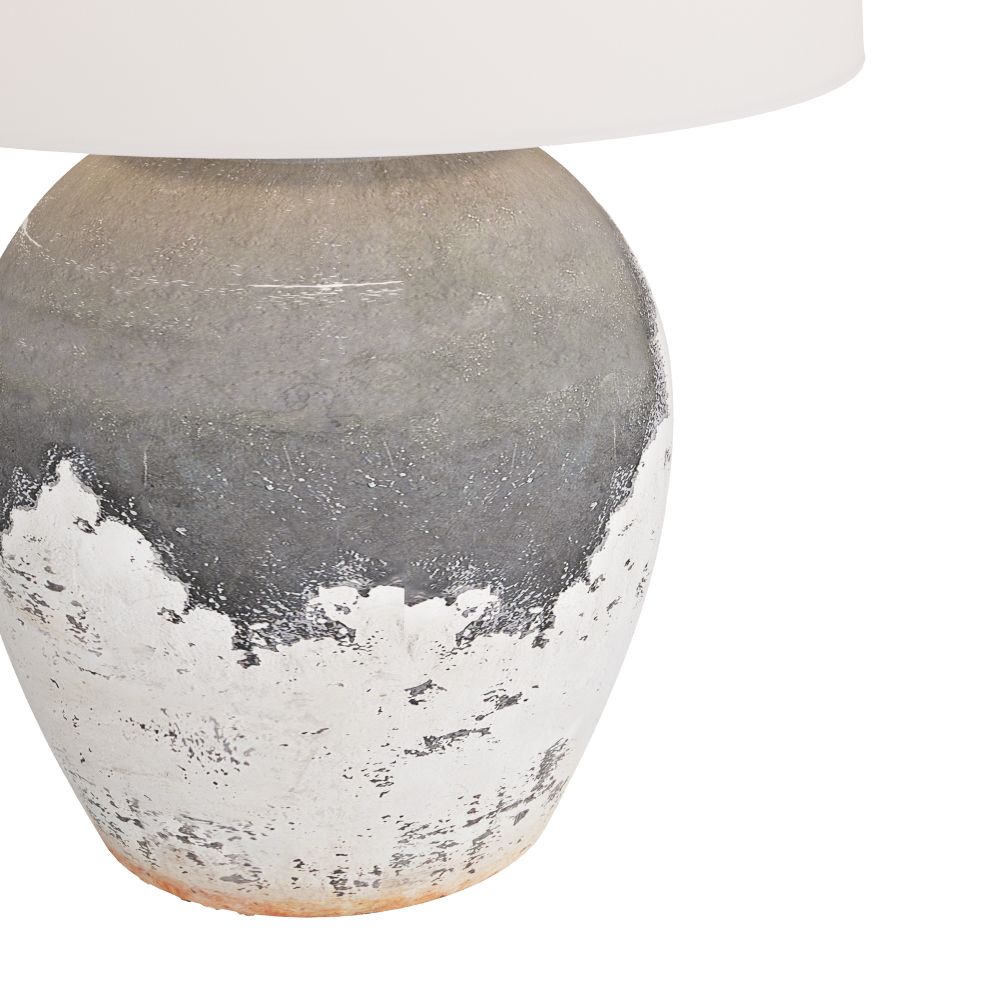 PTS09-SH026 - Yukon Lamp - German Smear Graphite, Terracotta