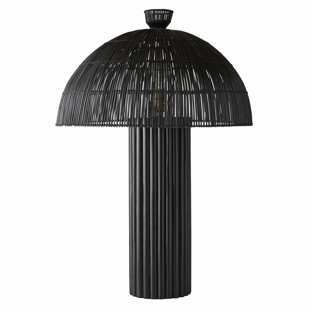 PTS15 - Como Lamp - Black, Rattan