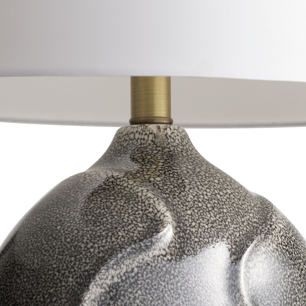 PTS22-711 - Ismay Lamp - Obsidian Reactive, Porcelain