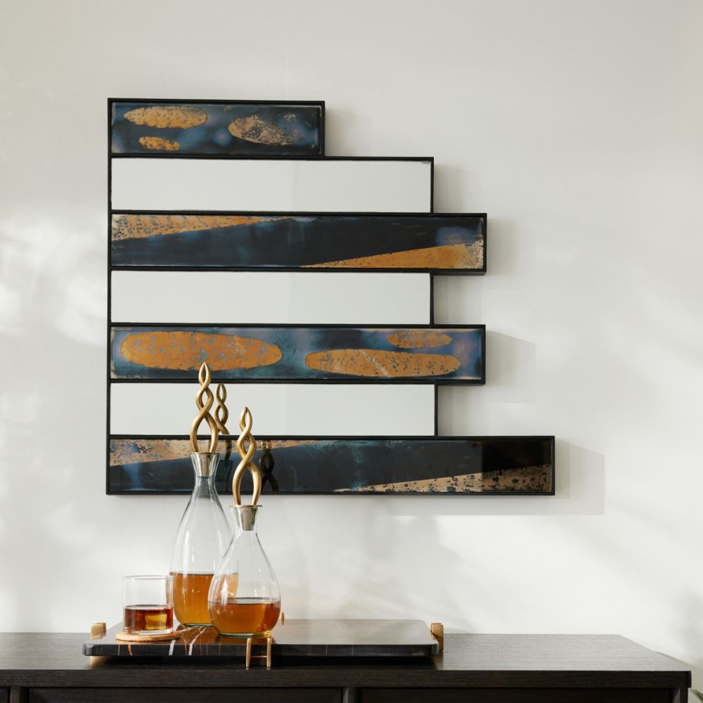 WDI02 - Darcy Mirror - Blackened Iron