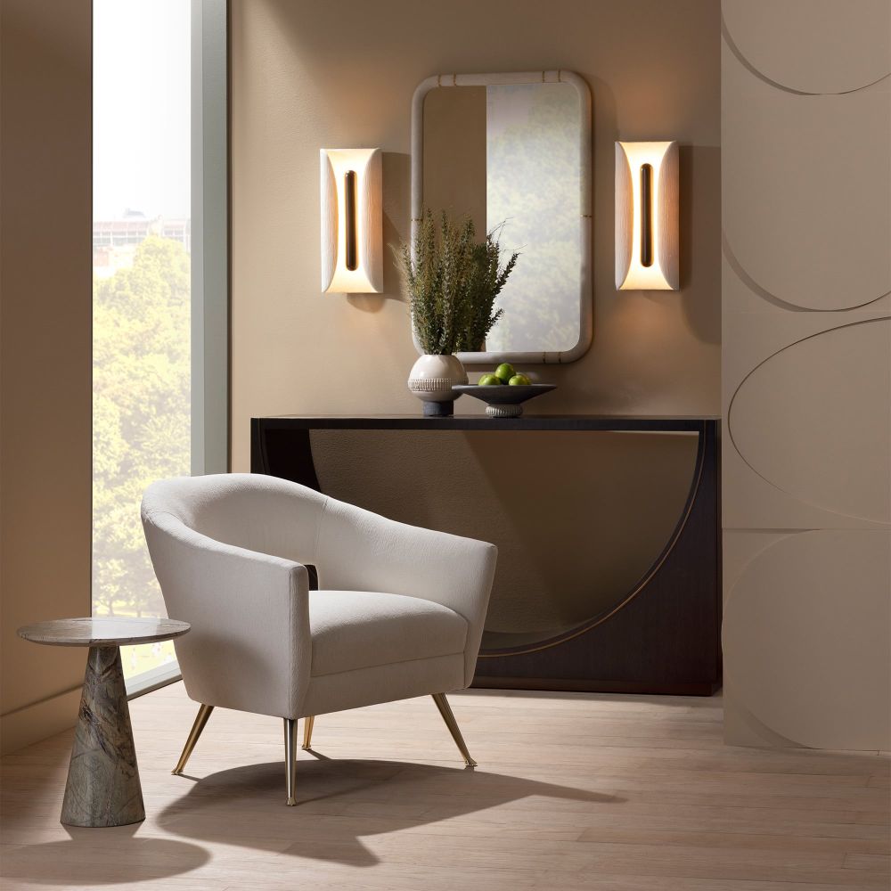 WMC01 - Trevino Mirror - Ivory, Ricestone