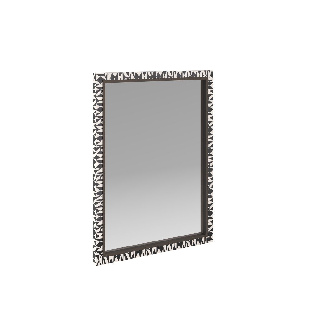 WMI36 - Aghassi Mirror - Black & White, Resin