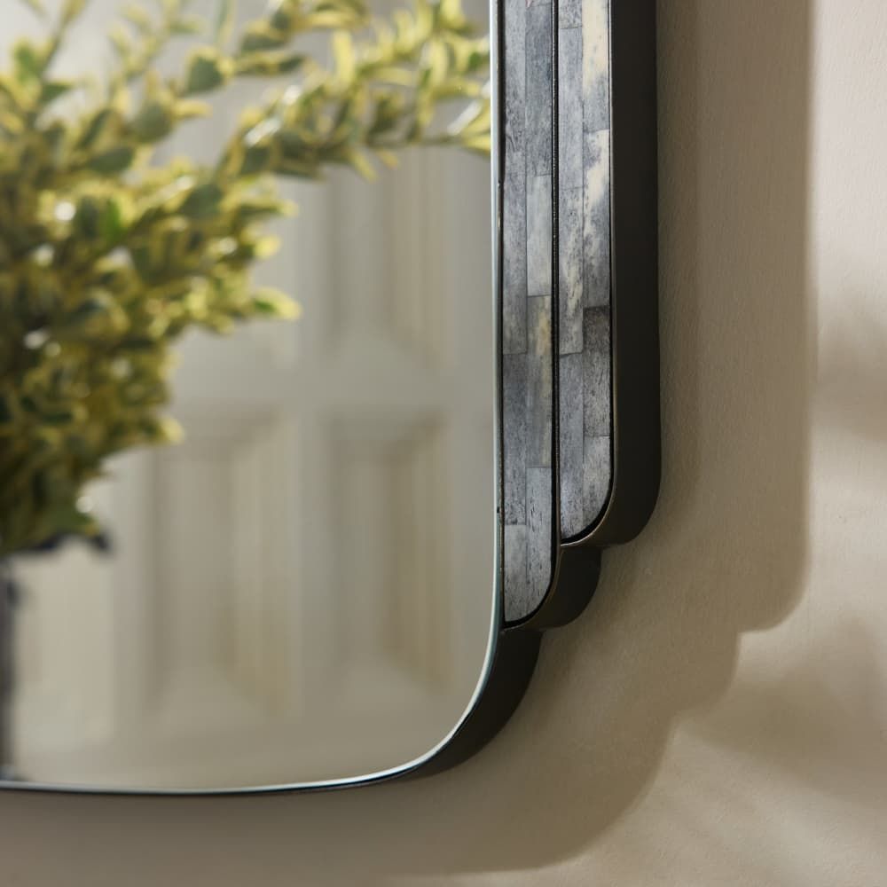 WMI81 - Iyla Mirror - Gray Bone Inlay