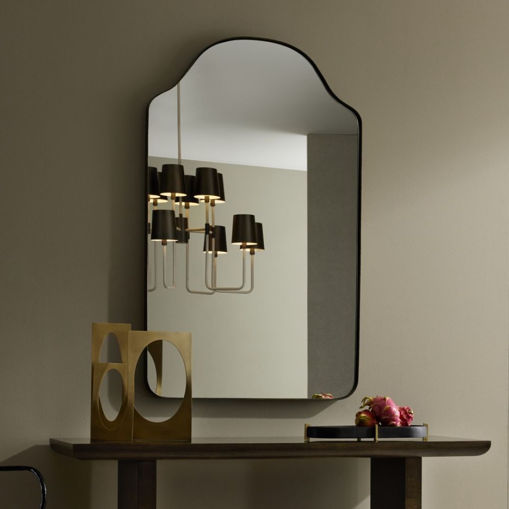 WMI28 - Ayers Mirror - Antique Brass, Iron