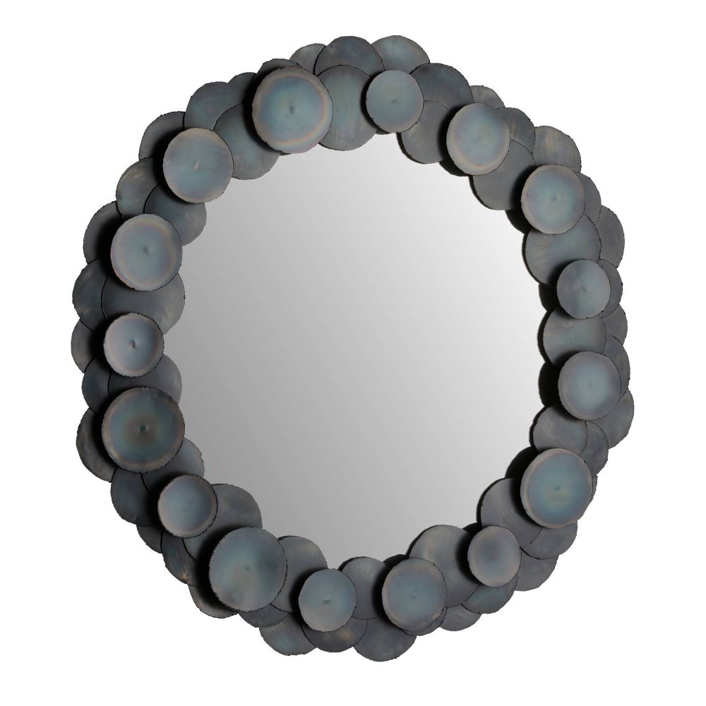 WMI97 - Kensey Discs Large Mirror - Burnt Iron, Iron