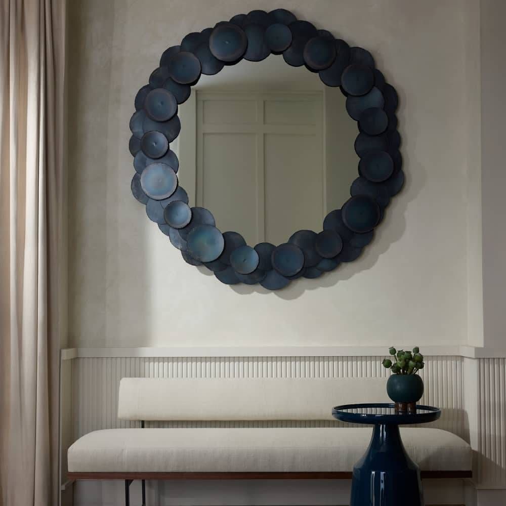 WMI97 - Kensey Discs Large Mirror - Burnt Iron, Iron